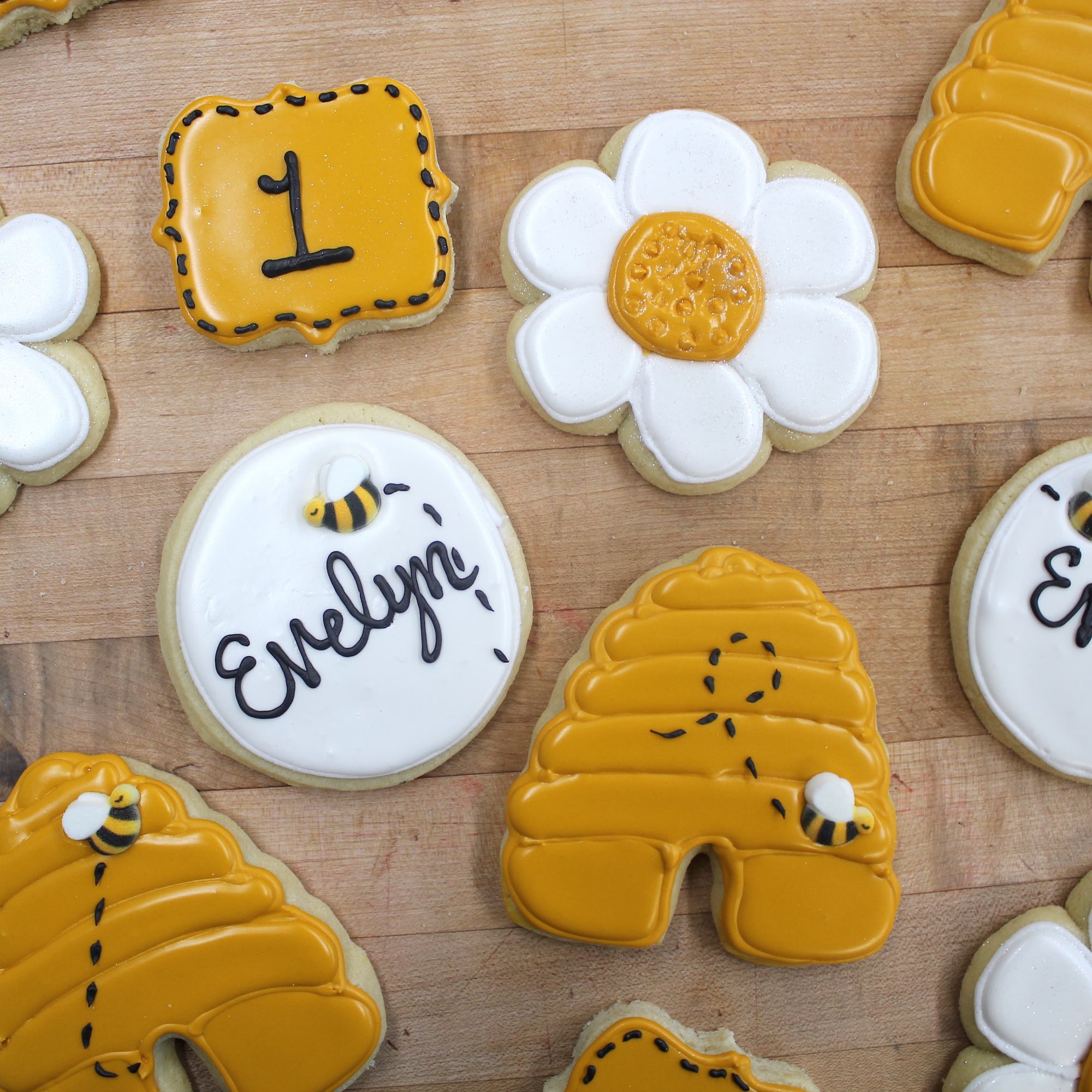 bumble bee cookies - Sweet Frostings Blissful Bakeshop